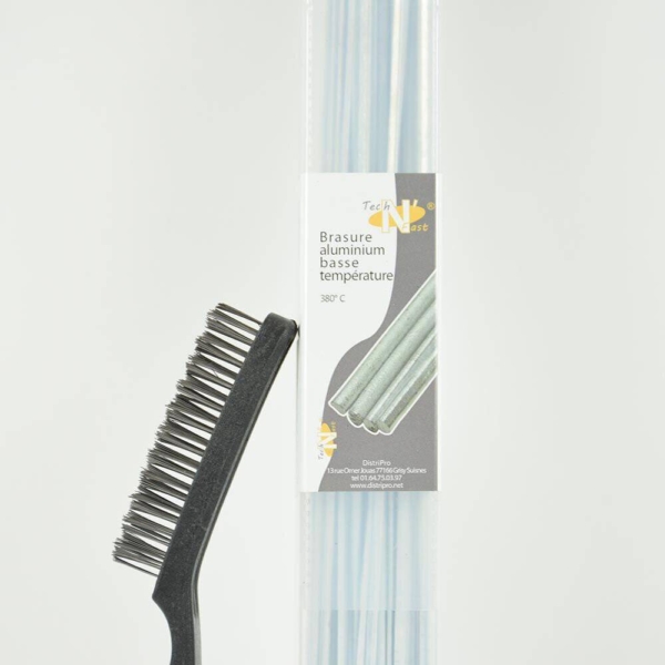 Kit brasure Auminium basse température + brosse inox - Distripro