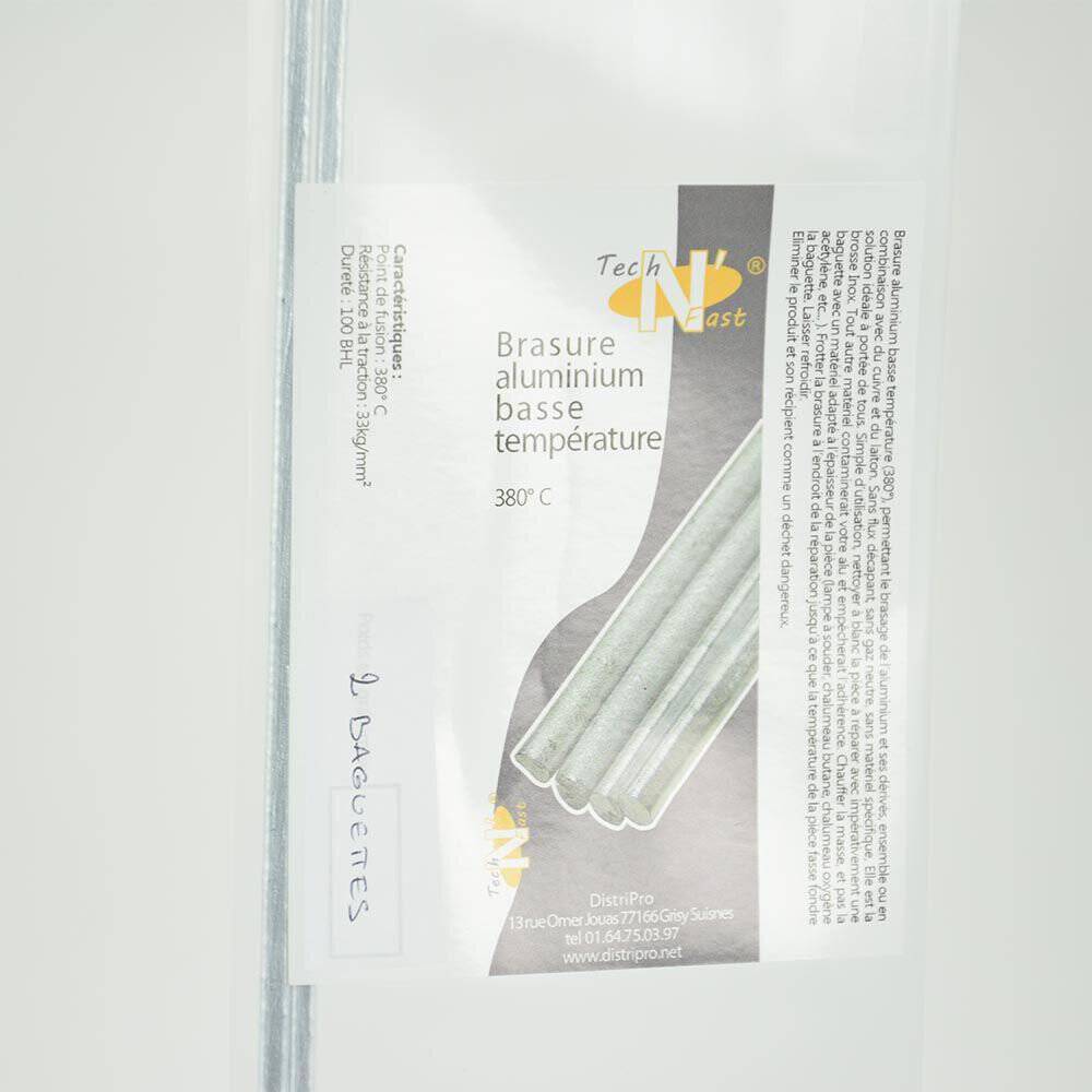 Kit brasure Auminium basse température + brosse inox - Distripro